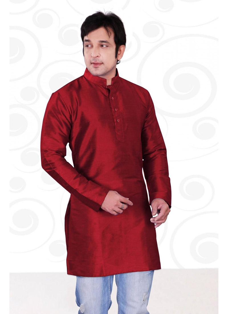 Maroon Color Kurta Pyjama buy online