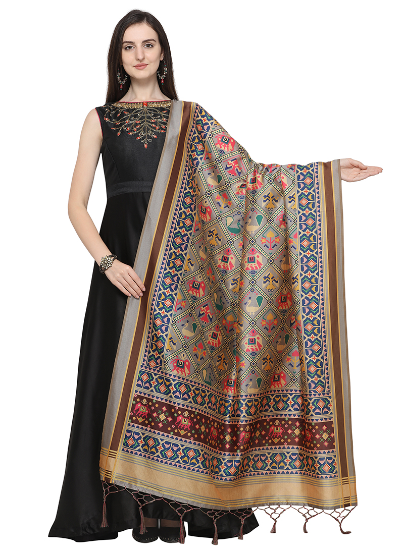 Shop Online Multi Colour Color Designer Dupatta : 123525