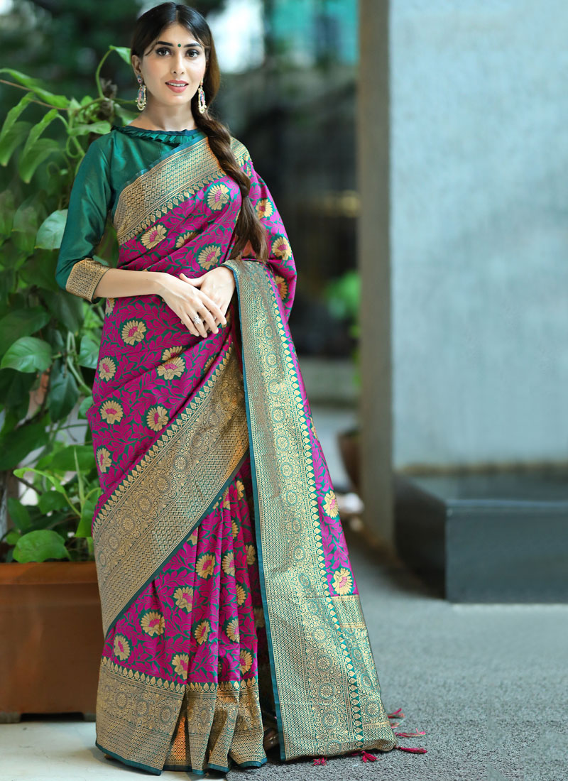 Shop Online Multi Colour Color Designer Traditional Saree : 126586