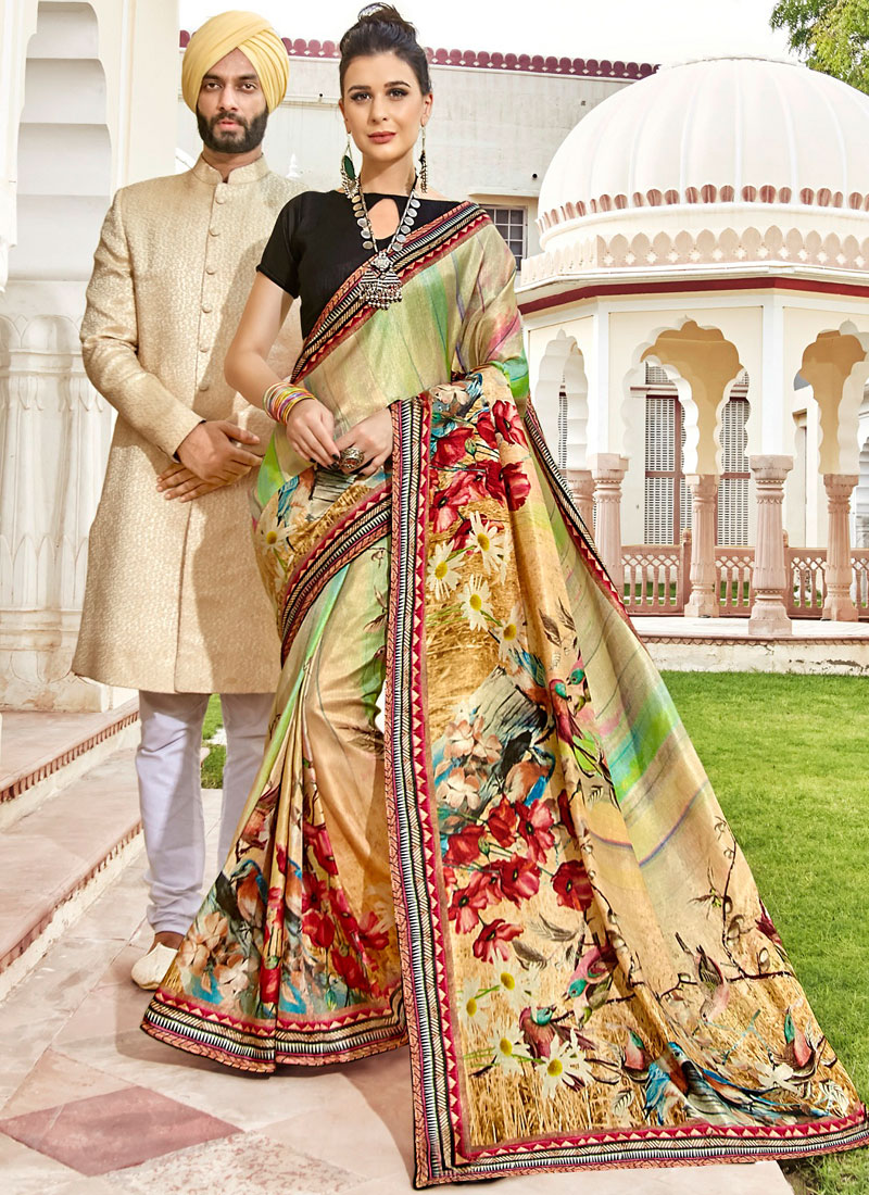 Shop Multi Colour Color Traditional Saree Online : 109859