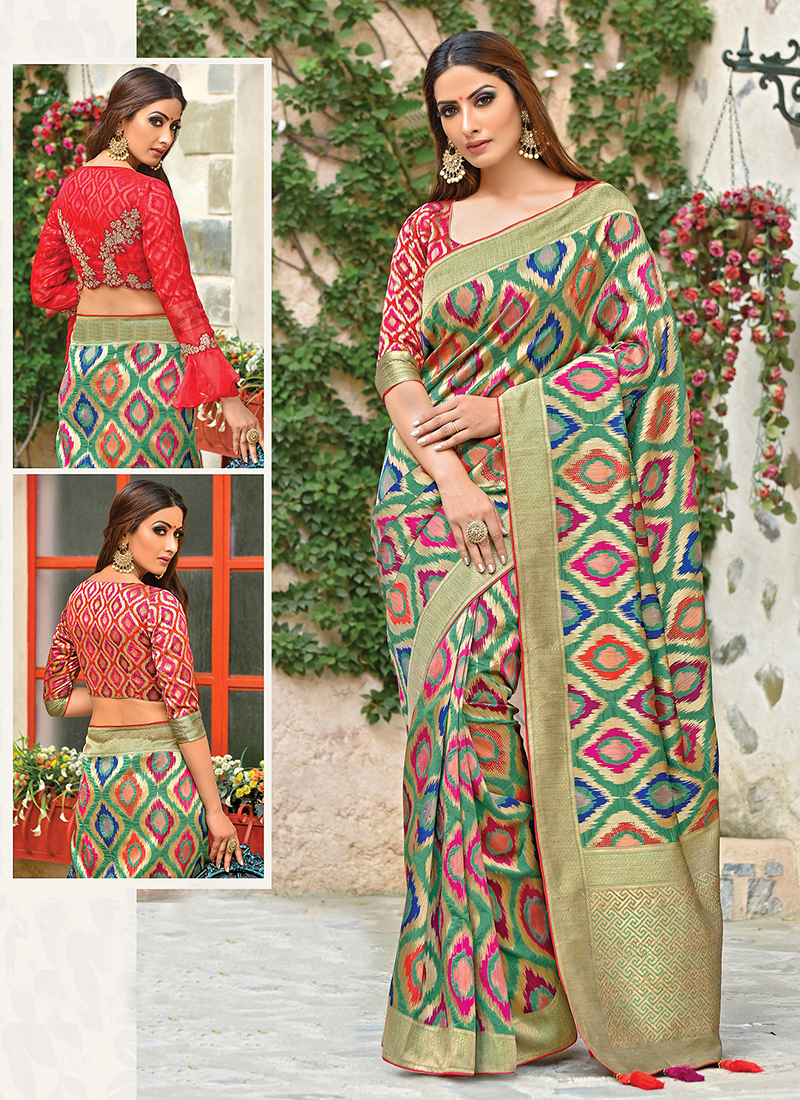 Shop Multi Colour Color Traditional Saree Online : 137754