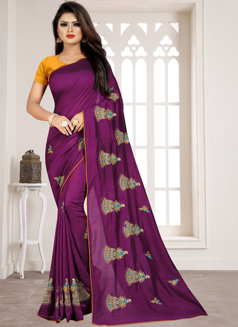 Buy Online Resham Art Silk Casual Saree : 127675