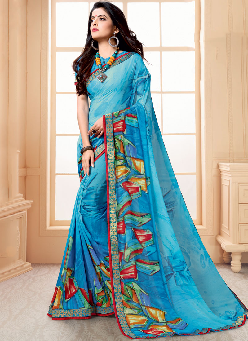 Buy Weight Less Multi Colour Casual Saree Online