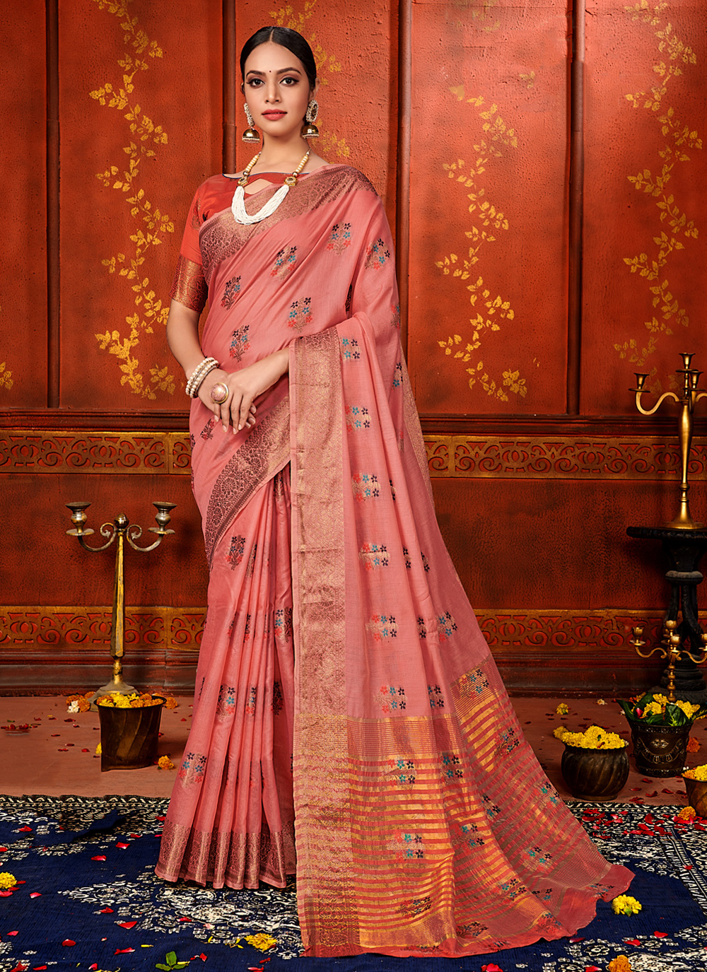 Shop Online Art Silk Weaving Classic Saree : 157993