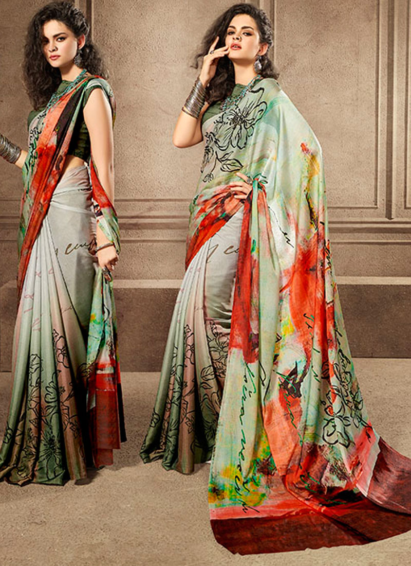 Buy Digital Print Classic Saree Online