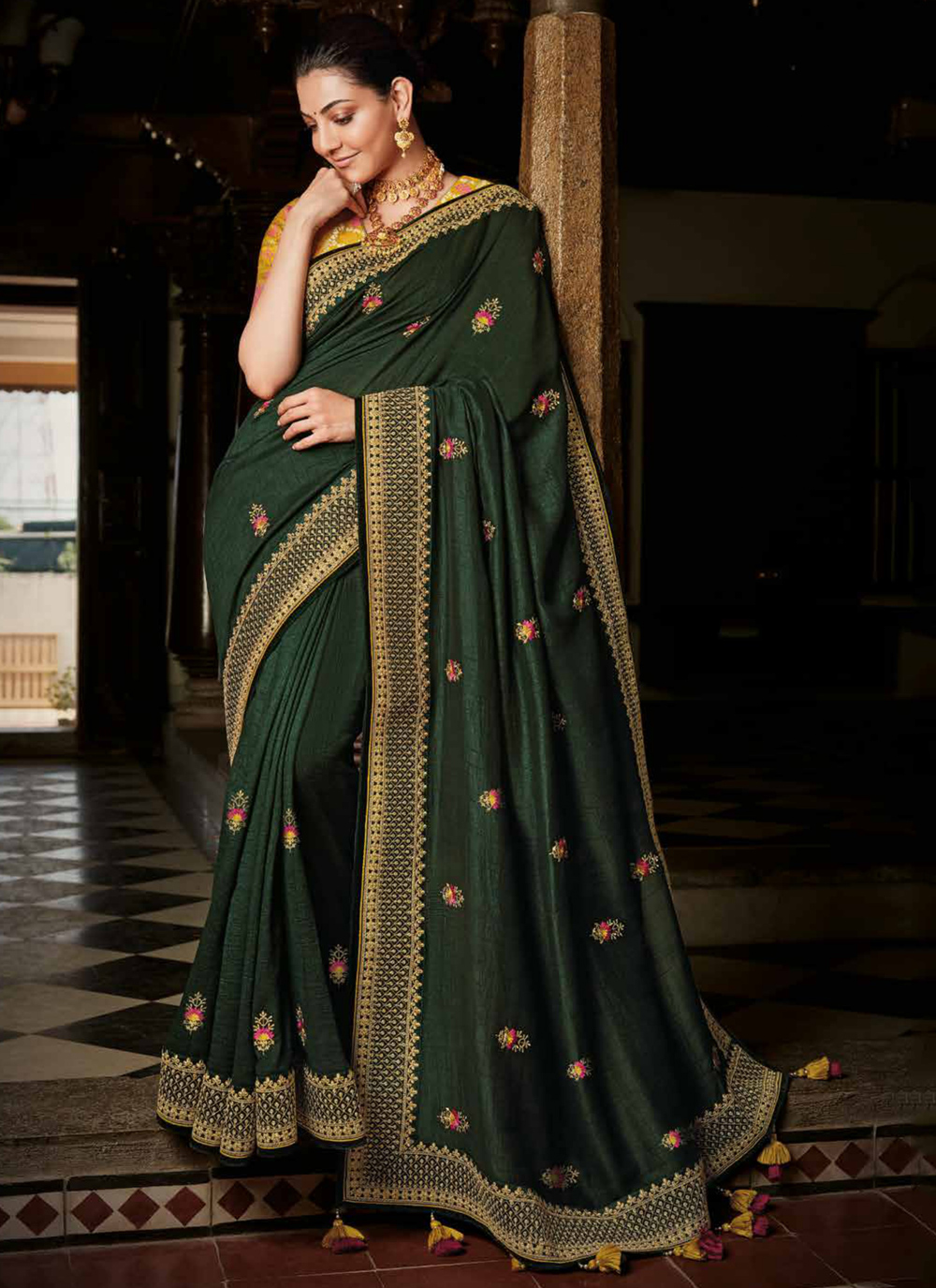 Buy Green Classic Saree Online