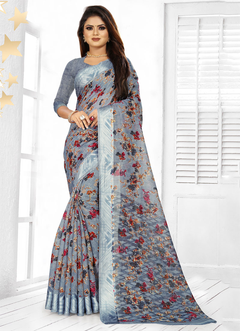 Grey Color Saree buy online