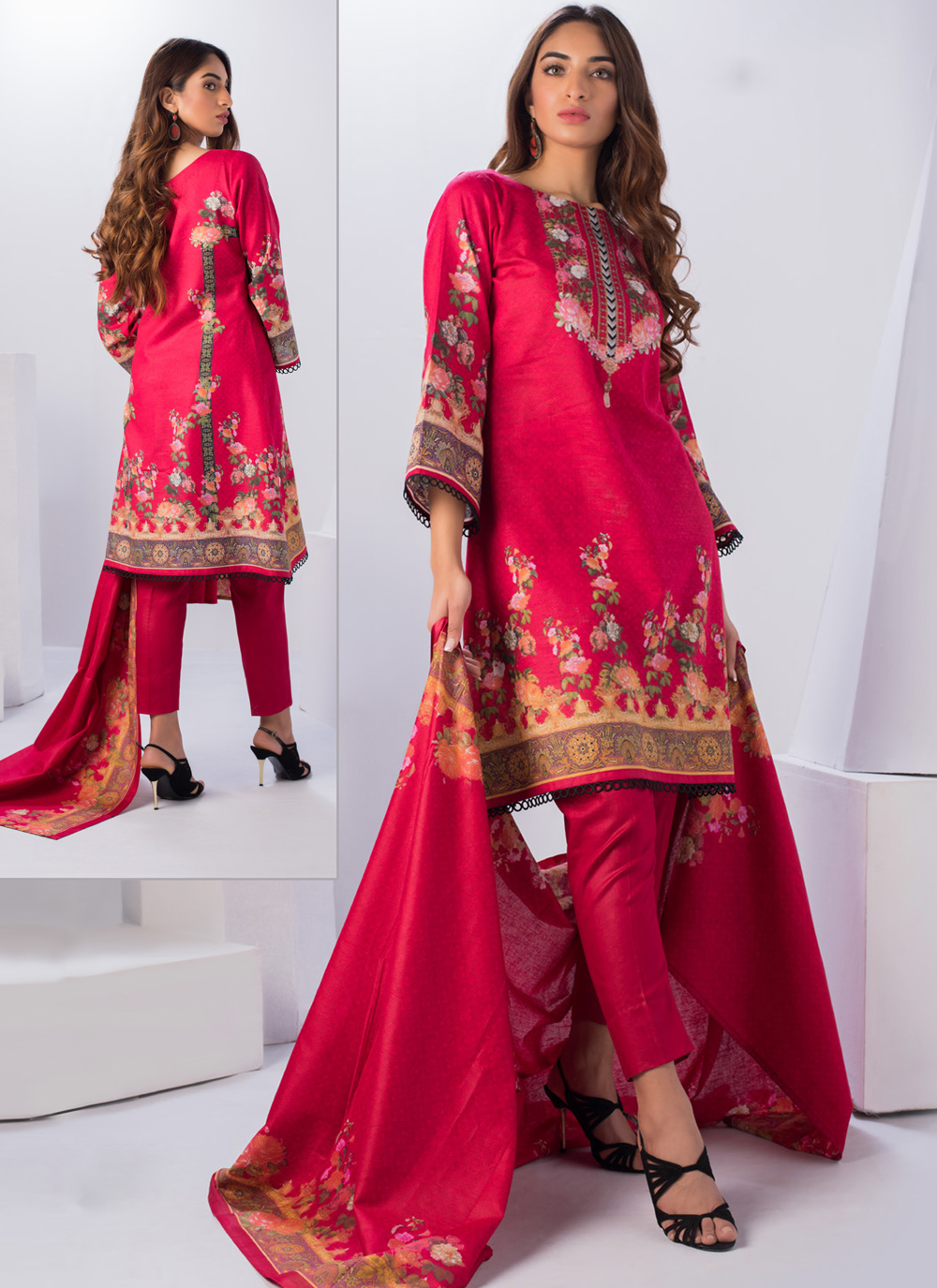 Buy Red Party Salwar Kameez Online