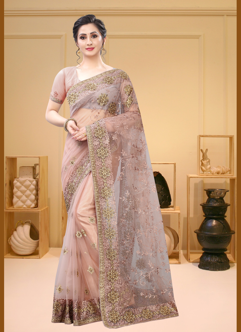 Buy Resham Ceremonial Classic Saree : 167665