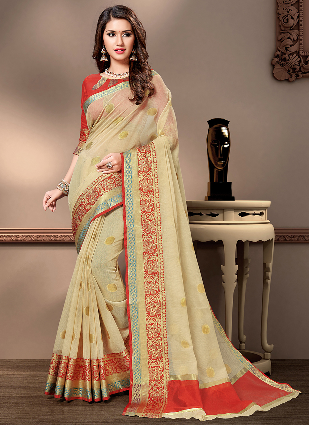 Shop Traditional Designer Saree For Ceremonial Online : 157450