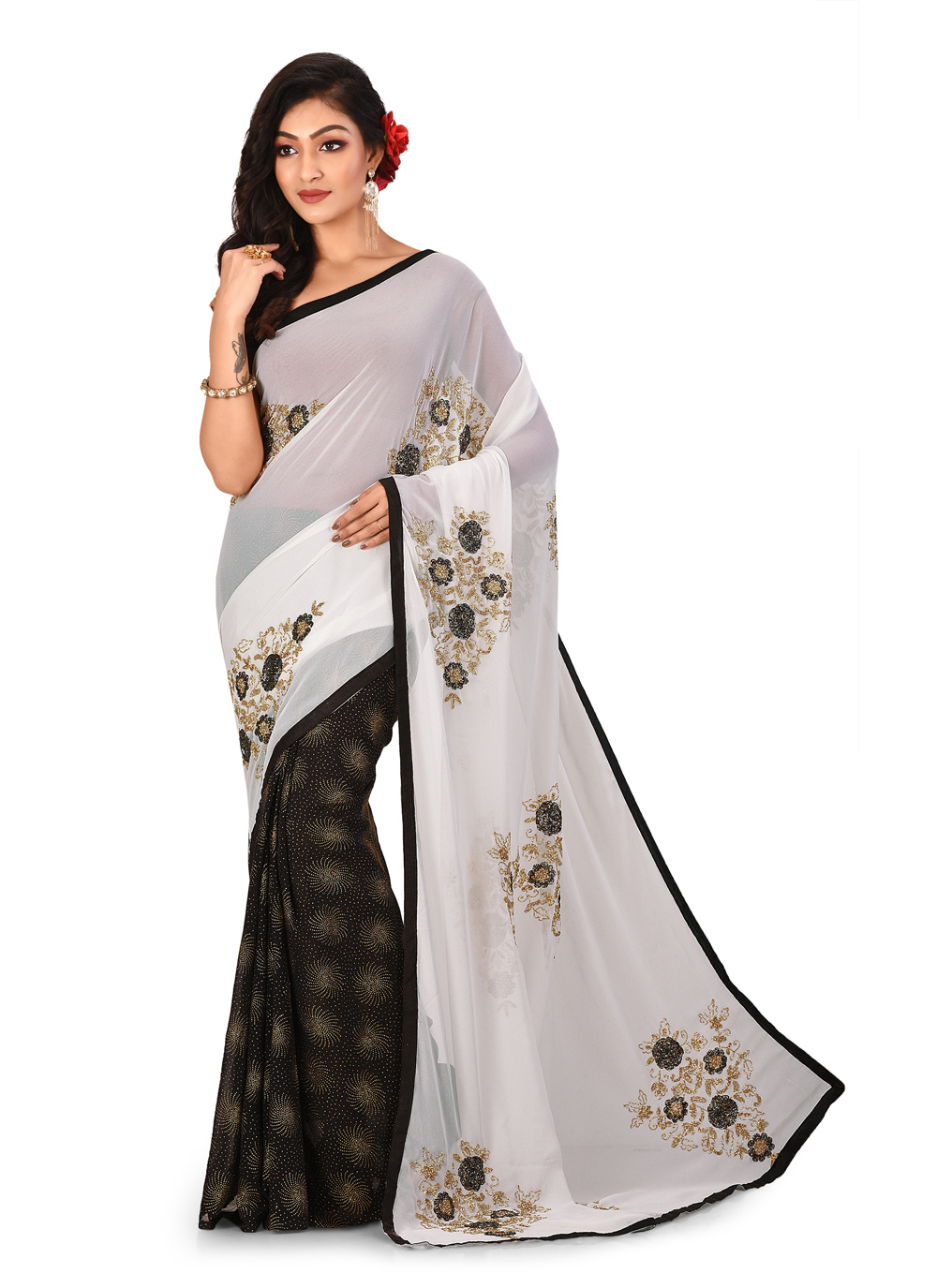 Buy White Color Saree : 160192