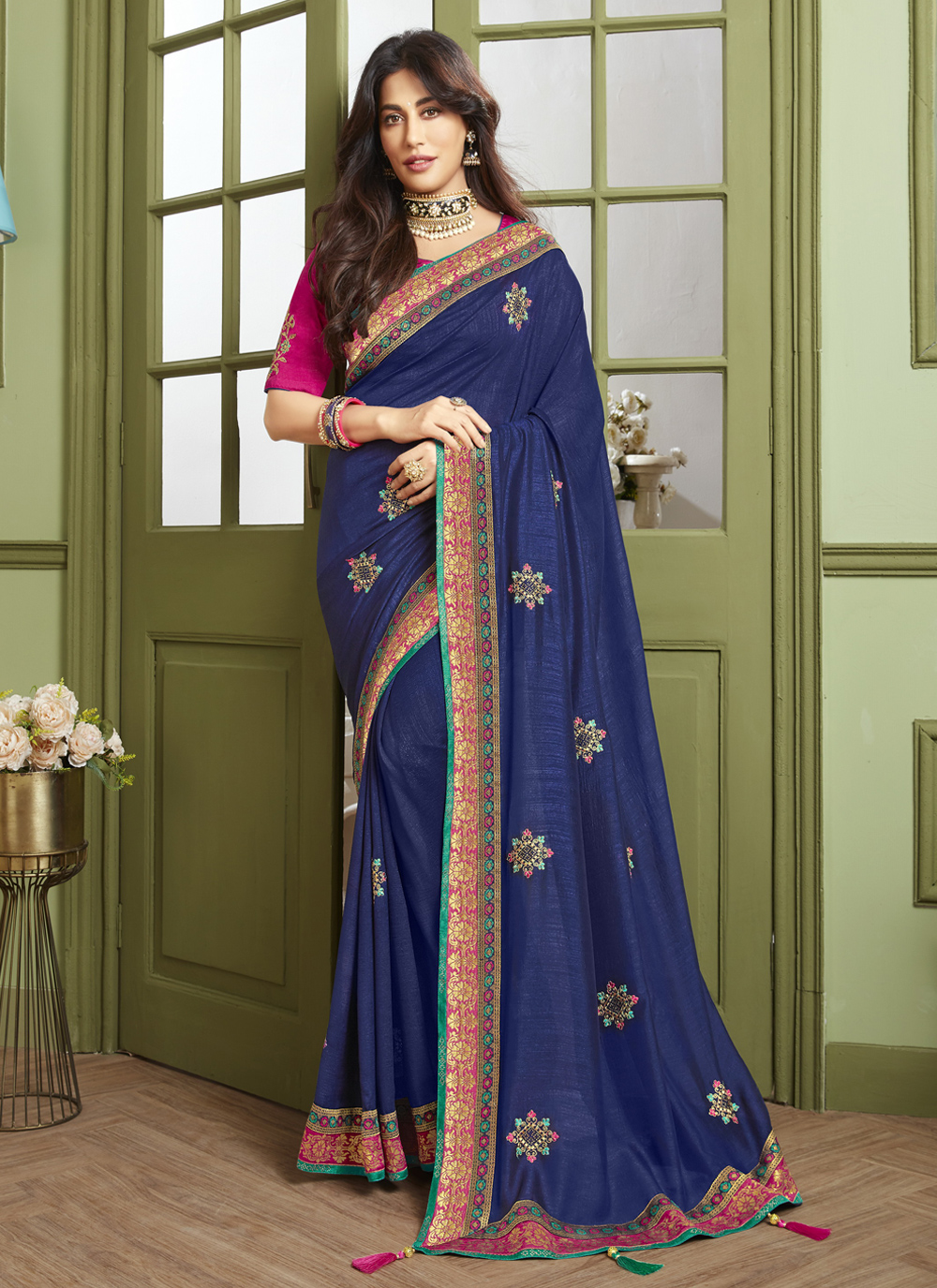 Buy Chitrangada Singh Designer Traditional Saree For Engagement Online