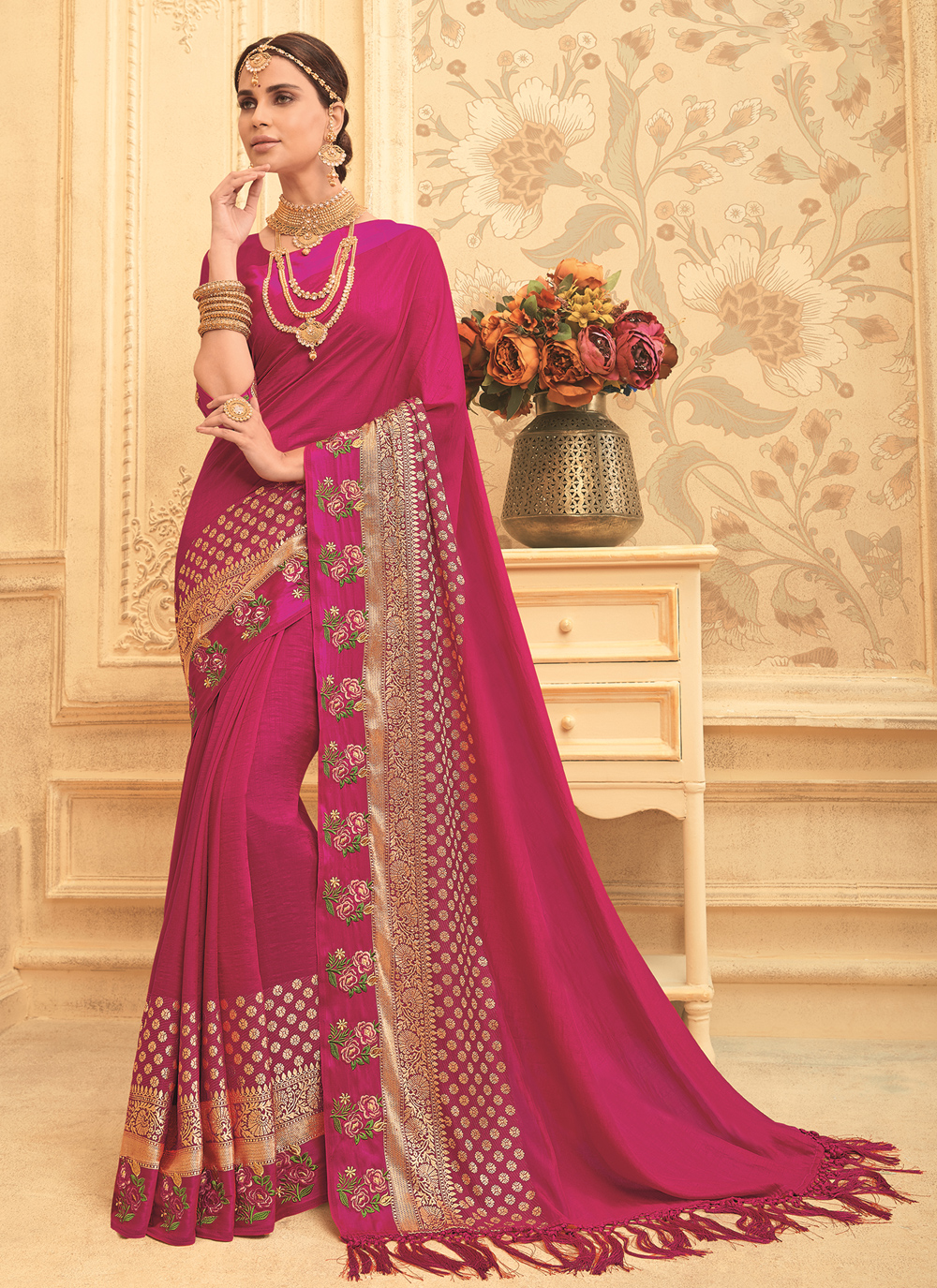 Embroidered Traditional Saree buy online