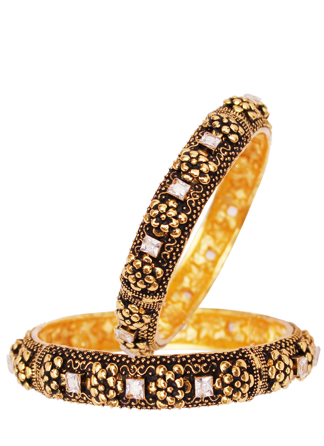 Shop Online Gold Color Bangles : 176908