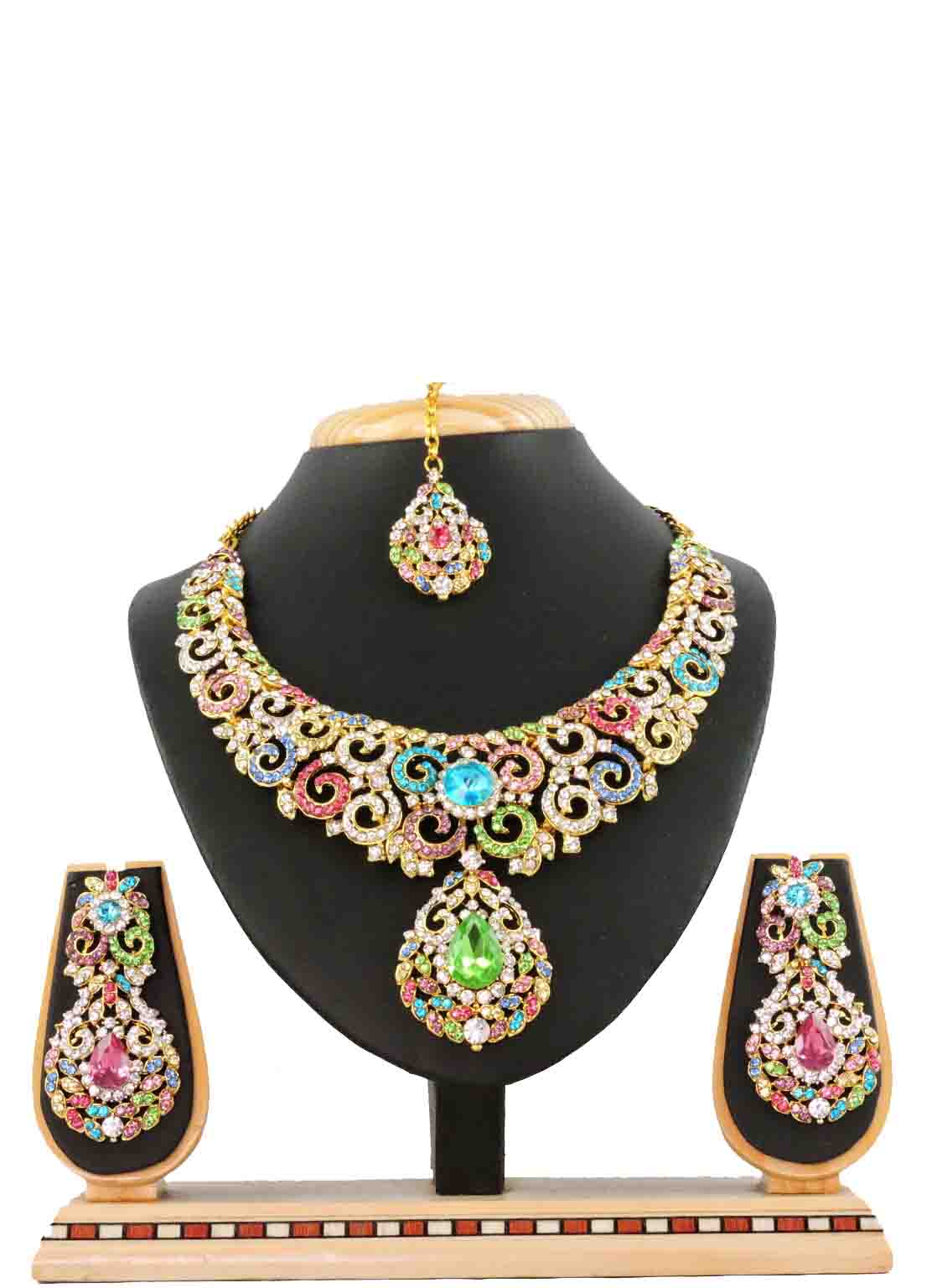 Buy Gold Color Necklace Set Online