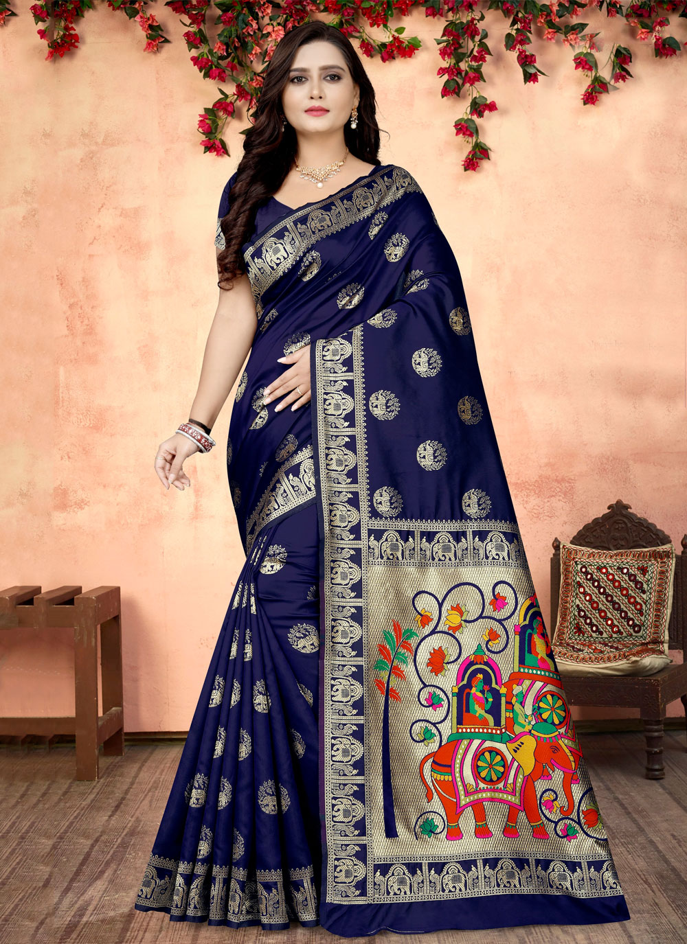 Shop Printed Fancy Fabric Printed Saree Online : 185488 - Saree