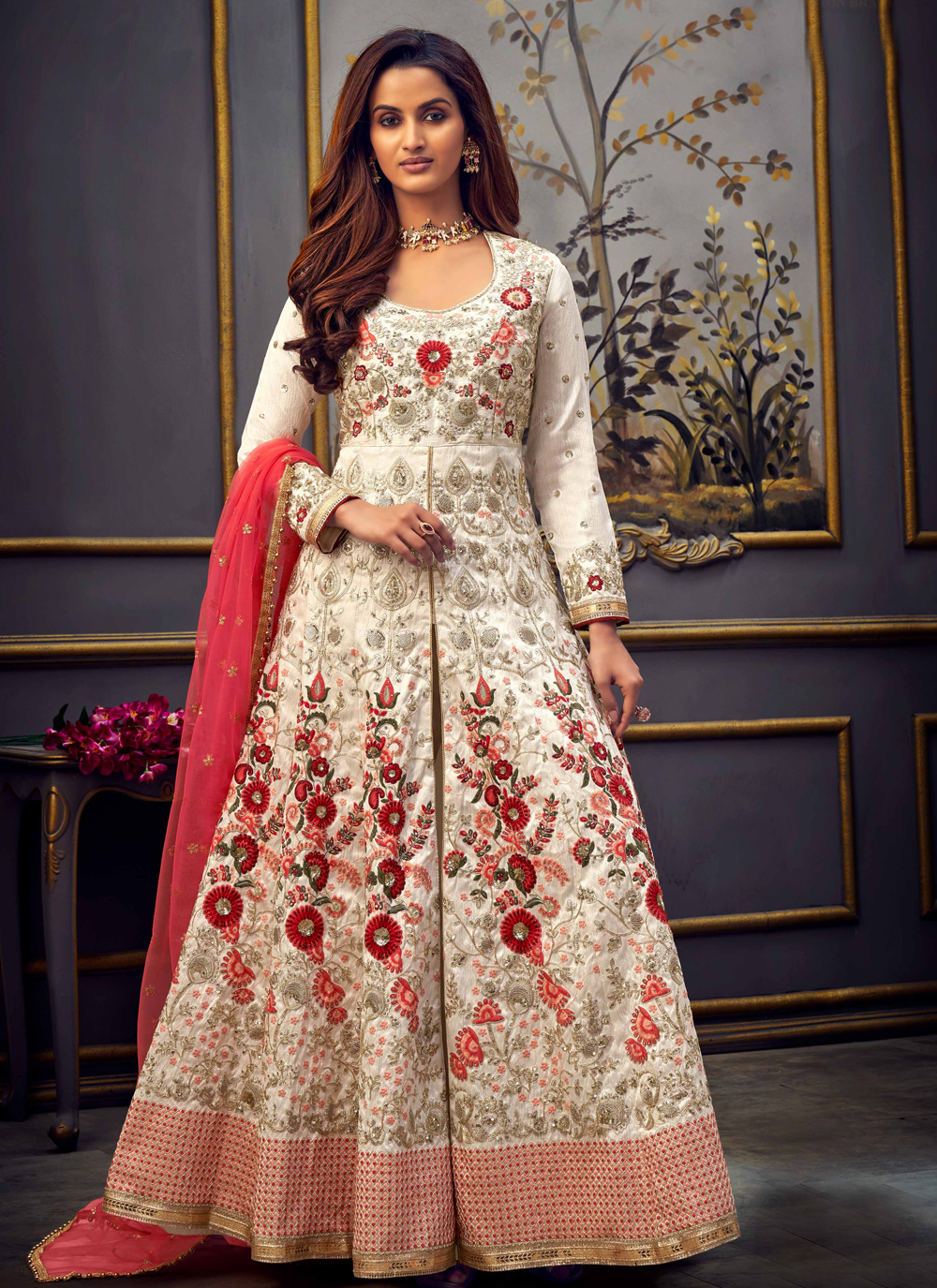 Buy Pure Silk Bollywood Salwar Kameez Online