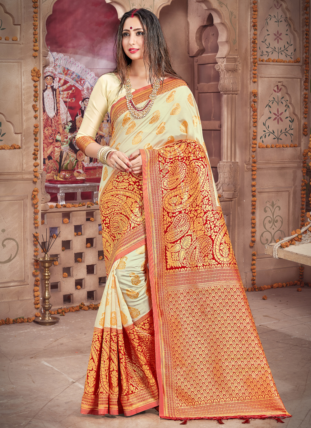 Buy Woven Designer Traditional Saree : 179608