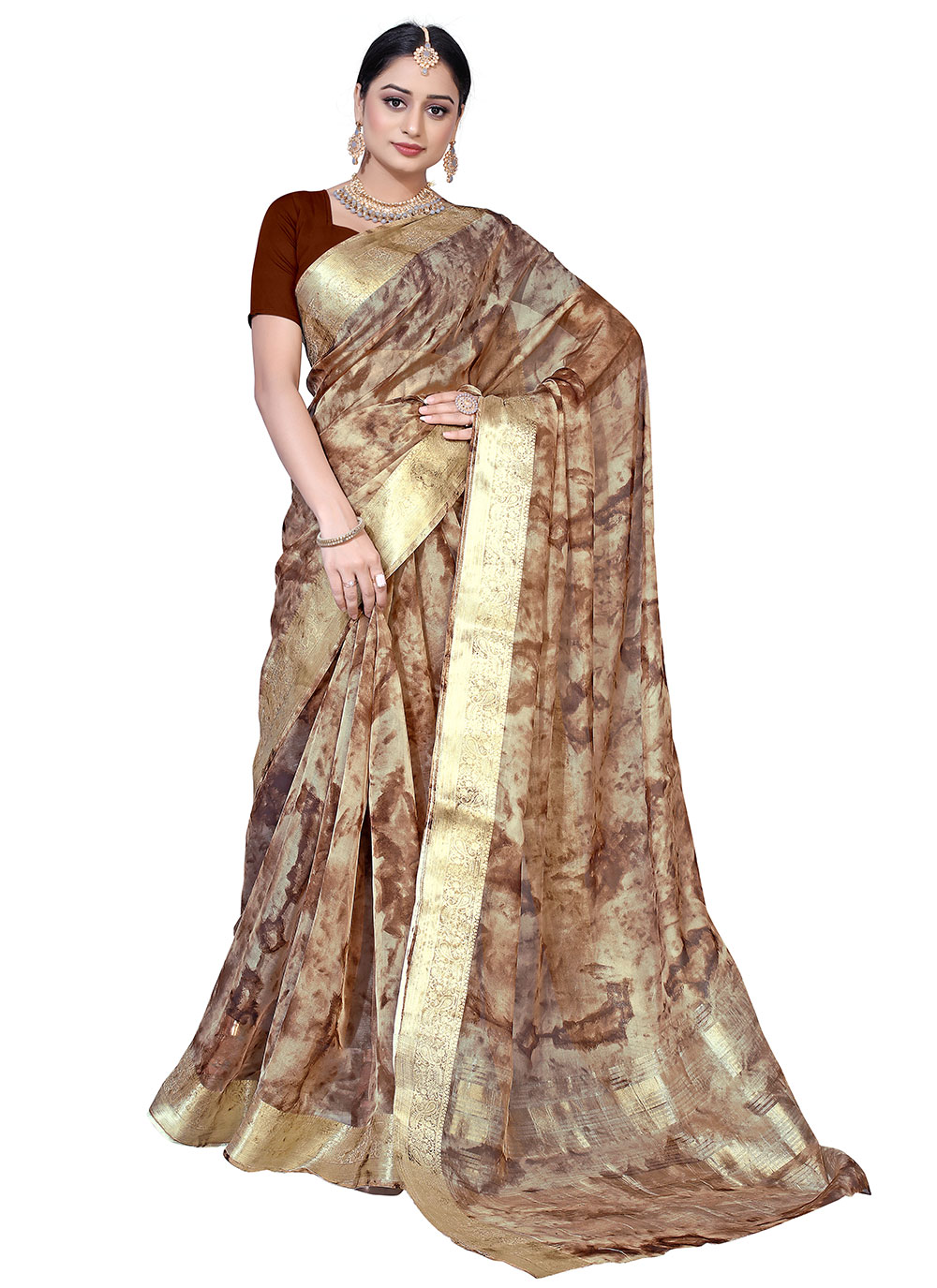 Brown Color Saree buy online