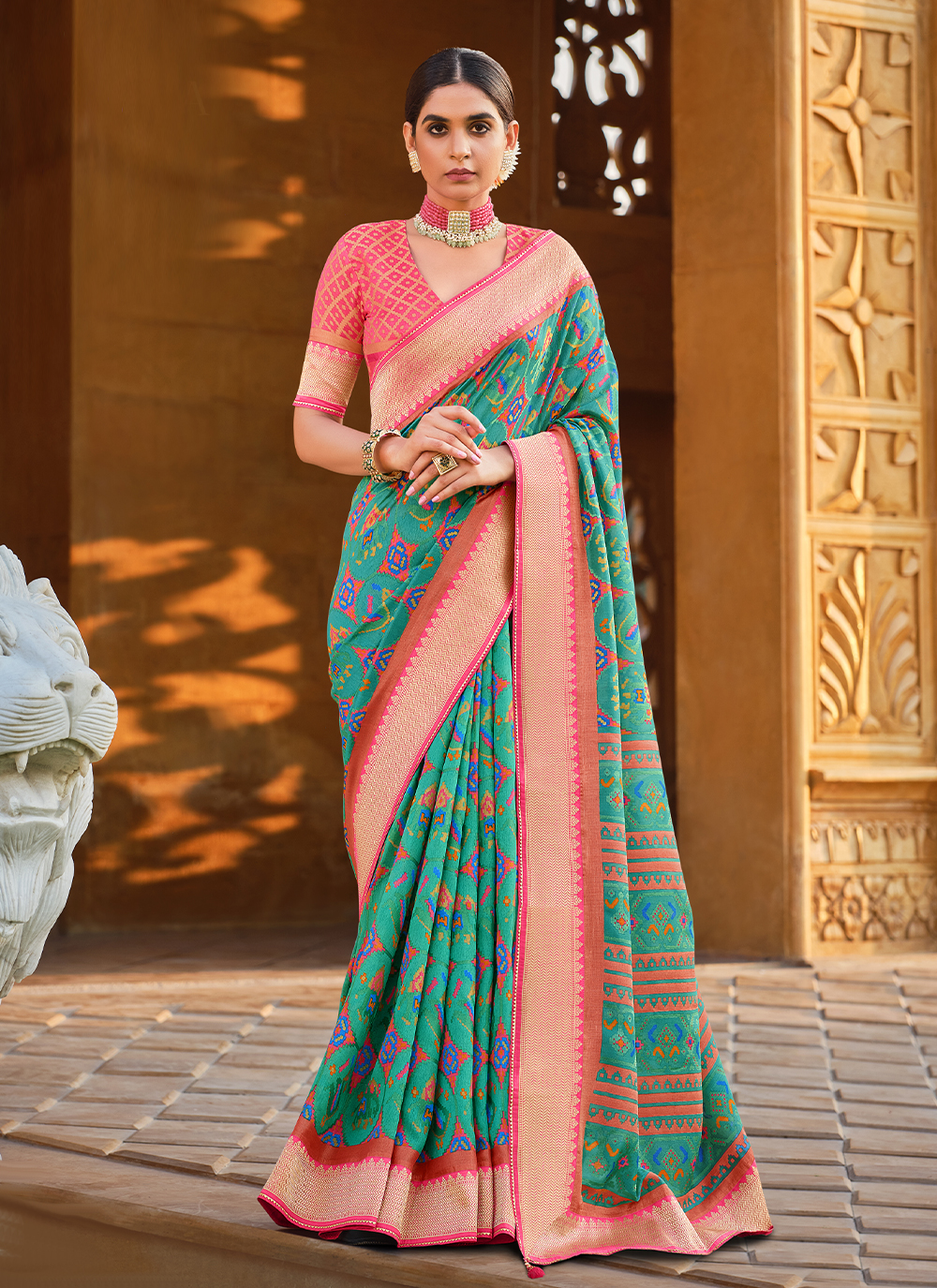 Buy Online Classic Designer Saree For Ceremonial : 224982