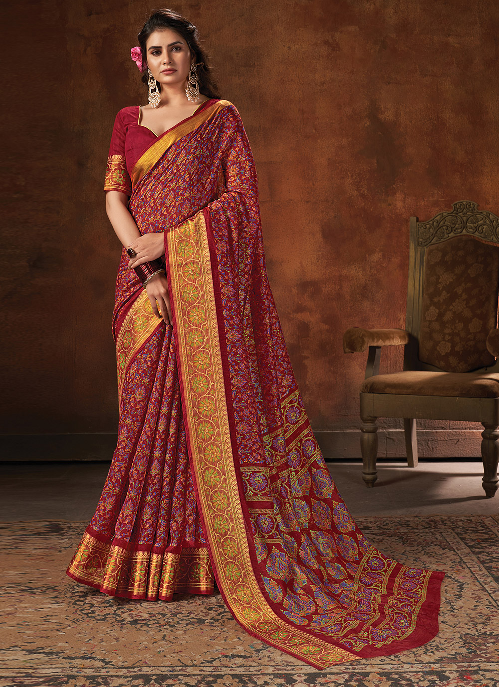 Shop Trendy Saree For Reception Online : 215720