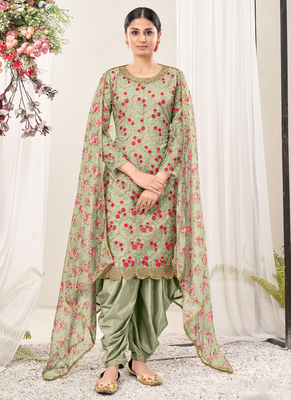 Buy Green Color Trendy Salwar Kameez Online : 252466 - Punjabi Suits