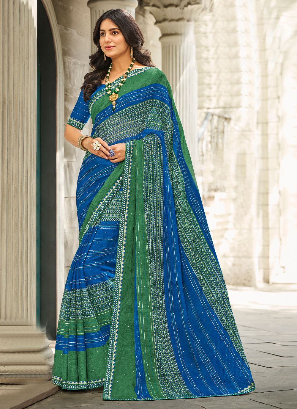 Multi Colour Color Saree buy online