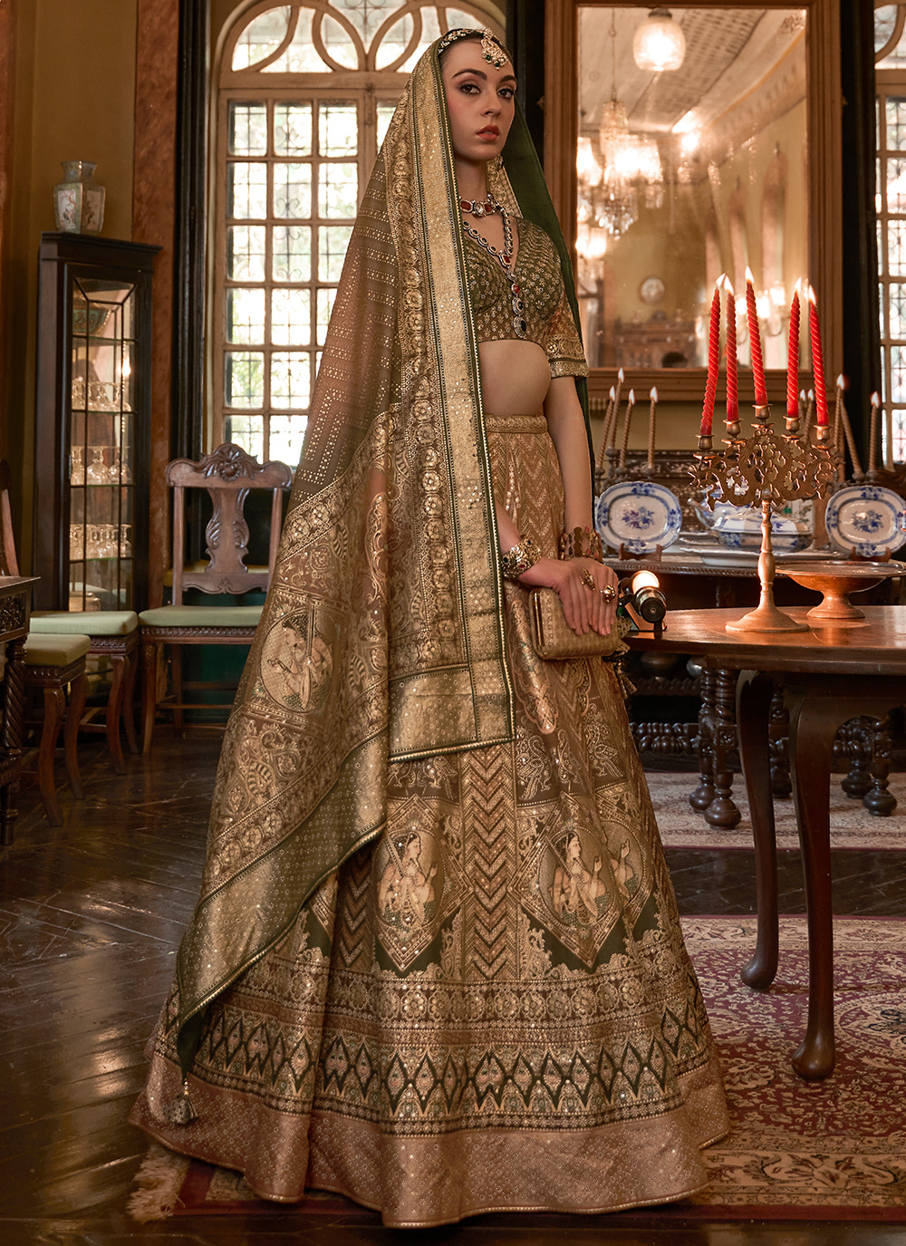 Shop Online Multi Colour Sangeet Readymade Lehenga Choli : 263562