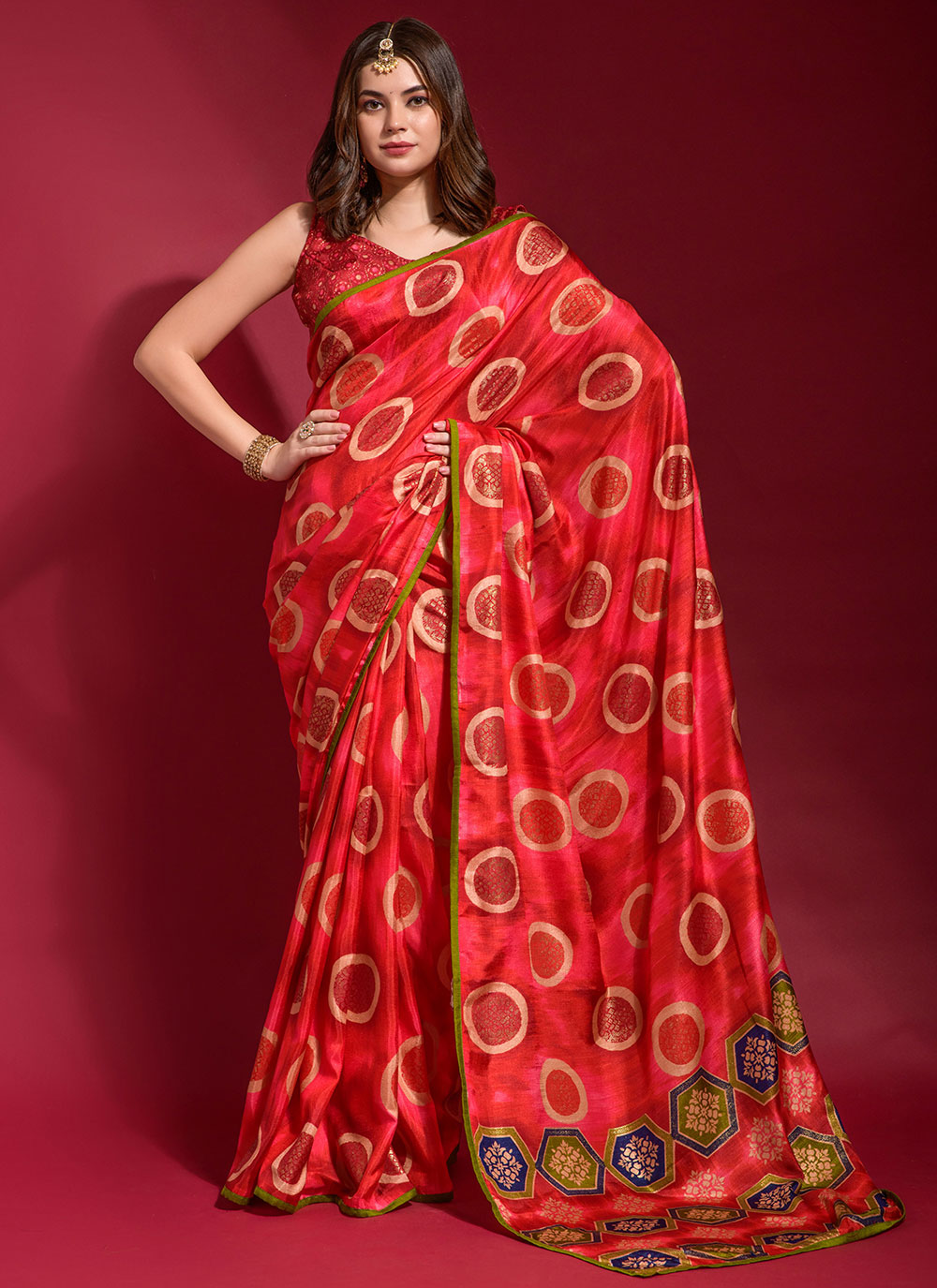 Buy Red Color Saree : 249026